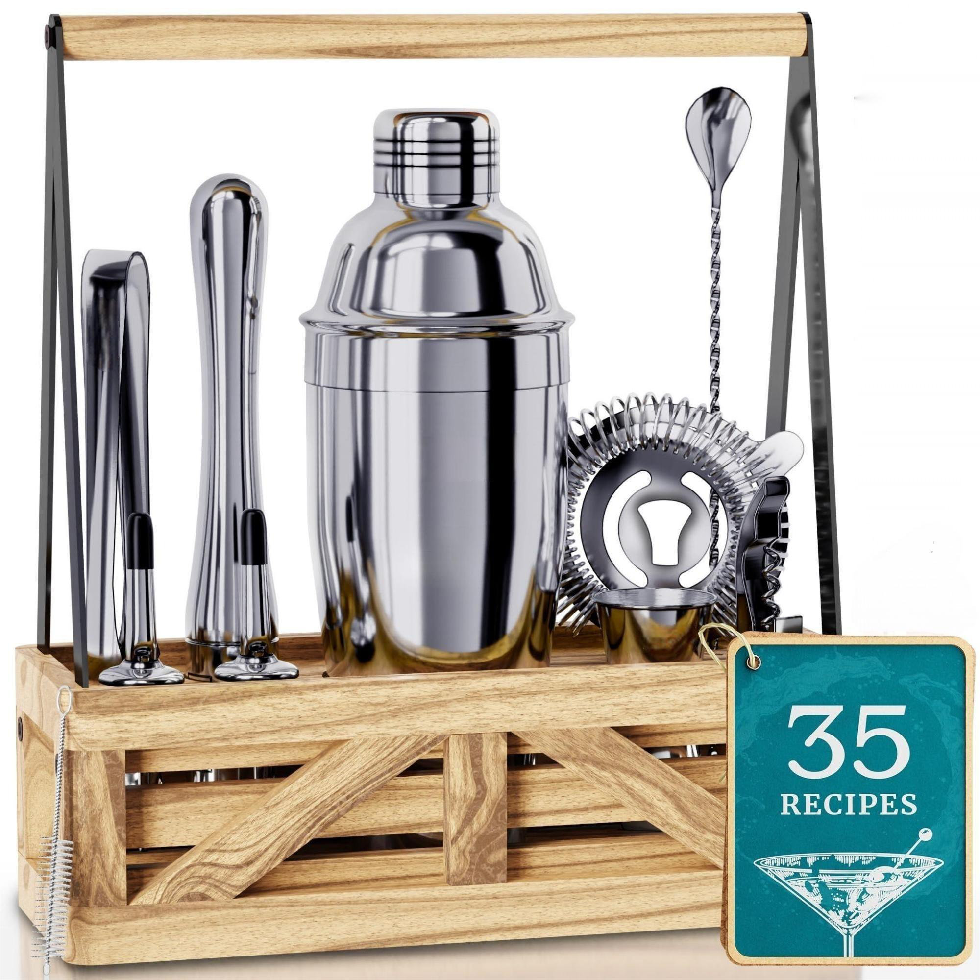 Mint Pantry® Mixology Bartender Kit Bar Set | Martini Cocktail Shaker Set | Barware Mixing Tools ...